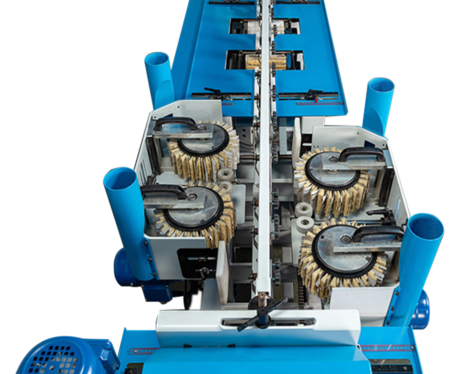 4 side 8 spindles brush sanding machine - Công ty Cơ Khí Hồng Ký